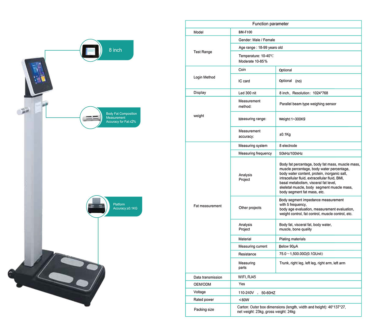 BM-F100 Professional Height & Weight Physical Examination_Shenzhen ...
